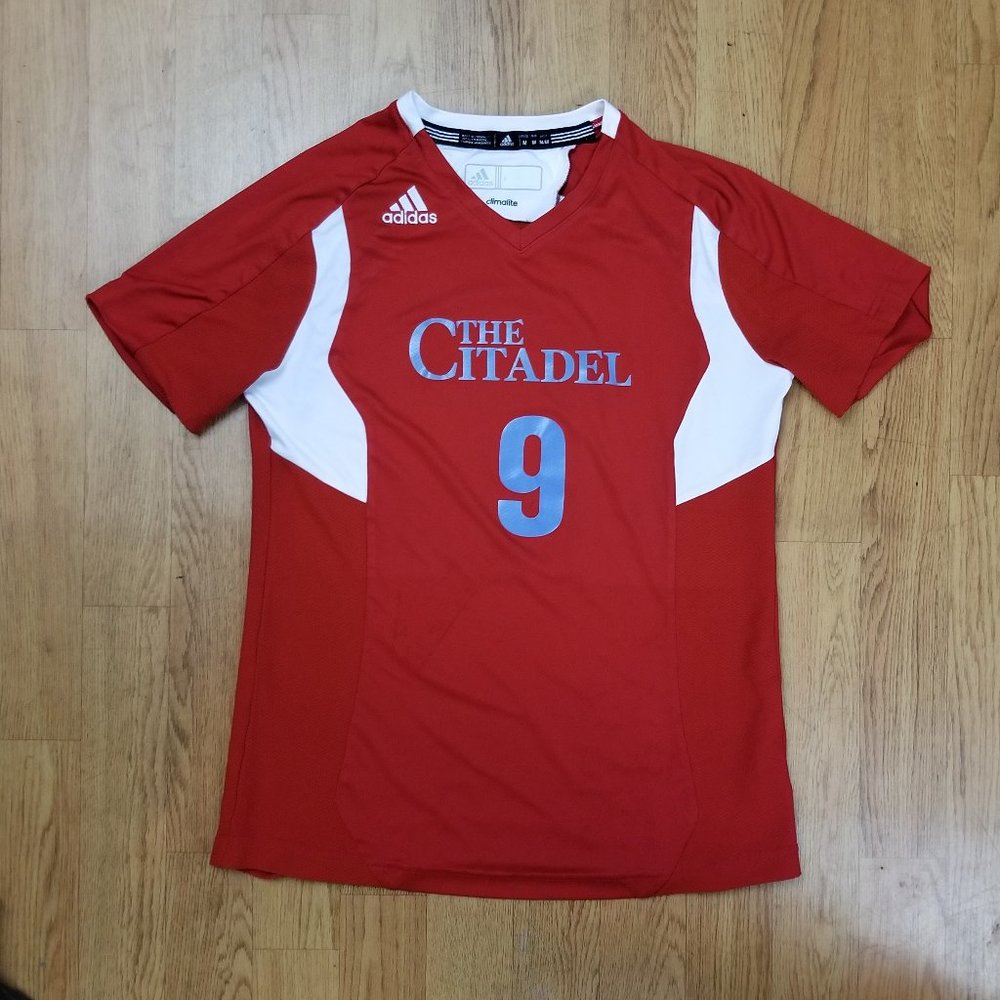 Authentic Citadel Bulldogs Soccer Jersey Adidas - Gem